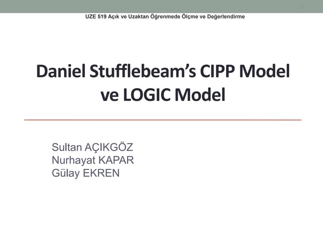 Systematic evaluation cipp model | PPT