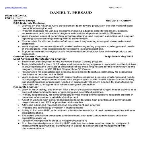 Daniel T. Persaud Resume | DOC
