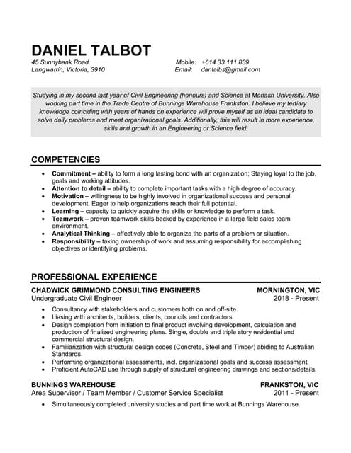 Resume Jan 2016 | PDF