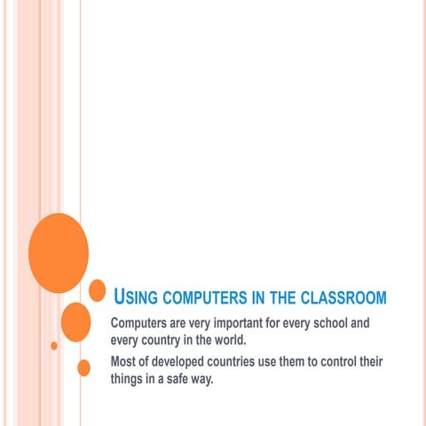 Using computers in the classroom brendan | PPTX