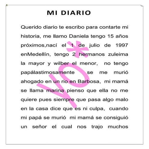 mi diario* | DOCX