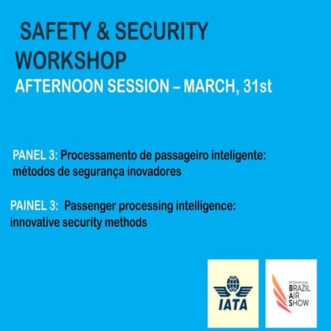 Danilo Dias - SAFETY & SECURITY WORKSHOP - PANEL 3: Passenger ...