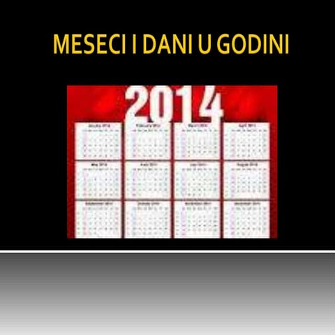 Meseci u godini | PPTX