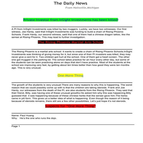 The Hardy Boys-Newspaper Artifact | PDF