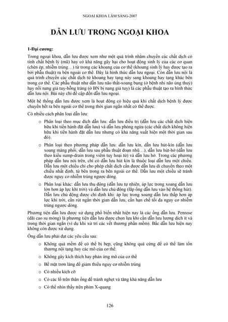 Dẫn lưu trong ngoại khoa | PDF