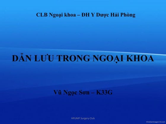 Dẫn lưu trong ngoại khoa | PDF