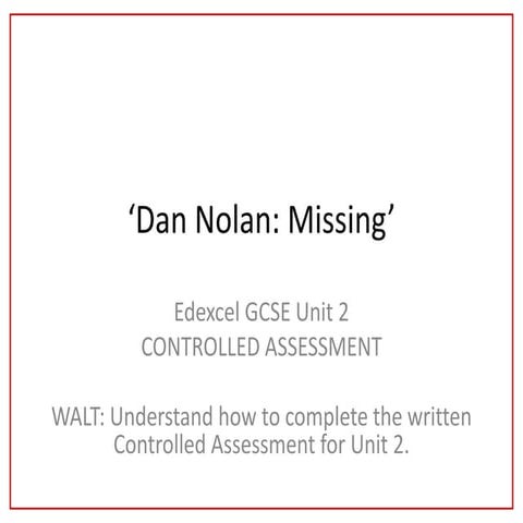 Dan Nolan SoW 2012 | PPTX