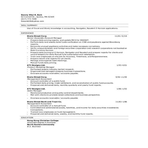 Danny kam resume1 a jan232017 | DOCX