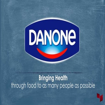 Danone case study marketing management srikanth ayithy_msb | PPTX