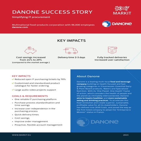 Danone IT procurement success story | PDF