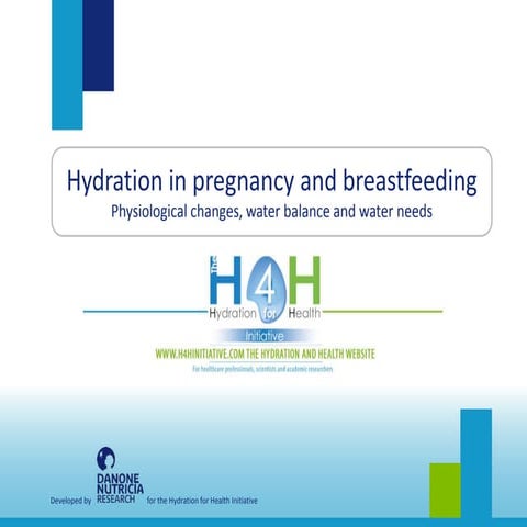 Hydration in pregnancy and breastfeeding | PPTX