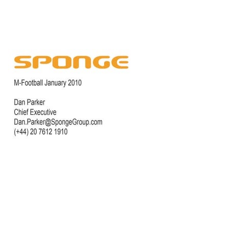 Dan Parker Sponge | PPT