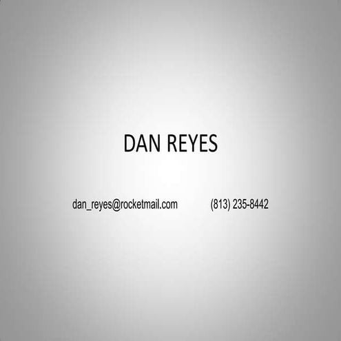 Dan Reyes Portfolio | PPTX
