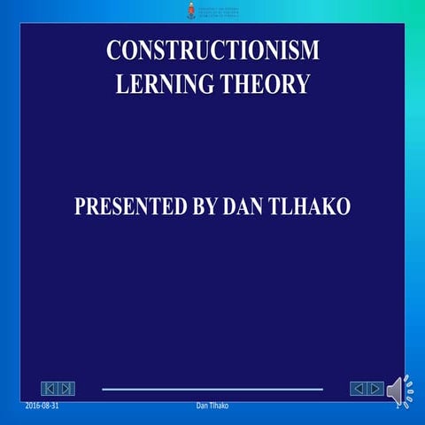 Dan's constructionism learning theory3 | PPTX
