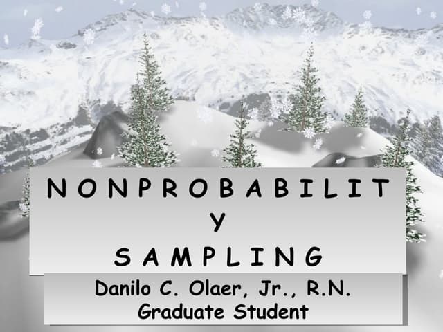 Probability sampling | PPTX