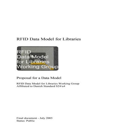 Dansk rfid datamodel | PDF