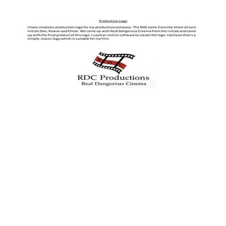 Dan's production logo | DOCX