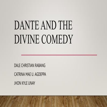 Dante Alighieri (1265 1321 ) | PPT