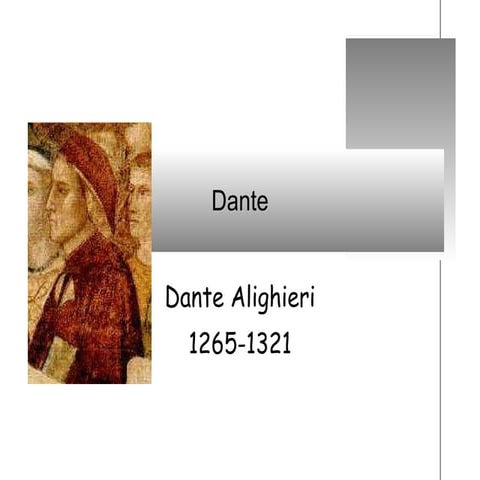 Dante biografia e produzione | PPT