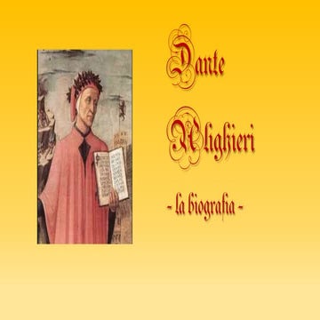Dante biografia e produzione | PPT