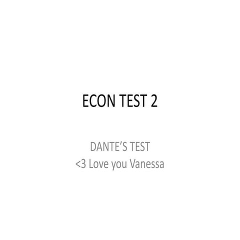 Dante econ test | PPTX
