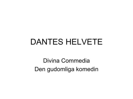 Dantes Helvete | PPT