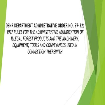 Department order DAO 97-32. powerpoint presentation | PPTX