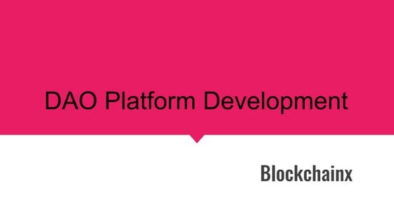 What is a DAO? Can it replace Bank in Future? | PDF