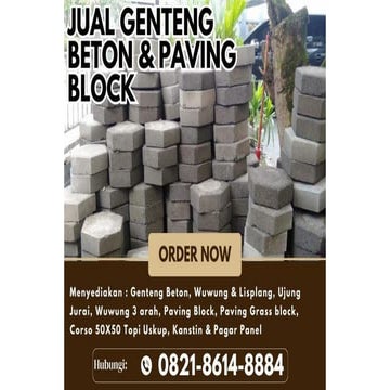 Dapatkan Paving Block dengan Harga Terjangkau | PDF