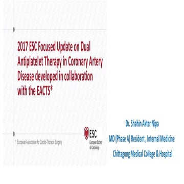 Dapt - DUAL ANTI PLATELET THERAPY | PPTX