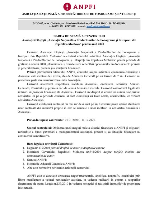 Certificat de inregistrare ANPFI | PDF