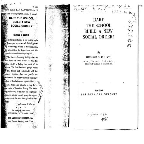 Dare school build_social order-george_s_counts-1932-31pgs-edu | PDF