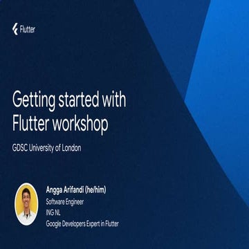Gdsc Uol Flutter Workshop Ft Angga Arifandi Ppt