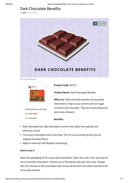 Dark chocolate | PDF