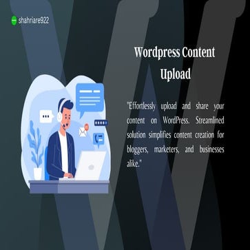 WordPress Content Upload | PPT