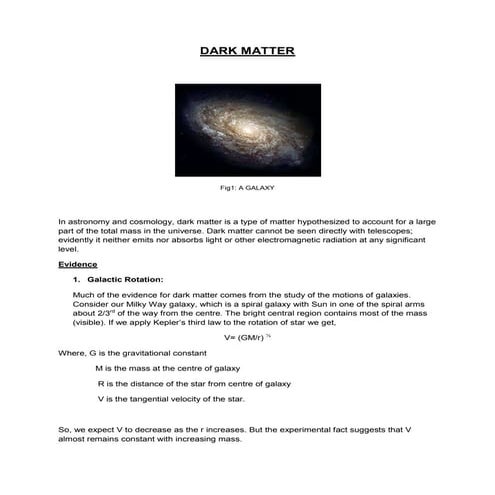 Dark matter | PDF