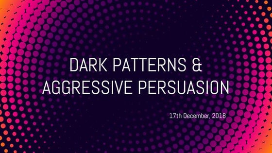 Dark patterns | PDF