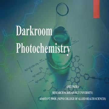Darkroom Photochemistry: Principles, Processing, and Practical Insights.pptx