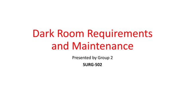 Darkroom layout 1 | PPTX