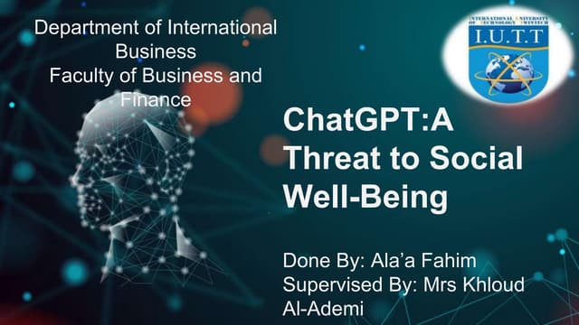 The Negative Implication And The Dark Side Of Chatgpt Ppt