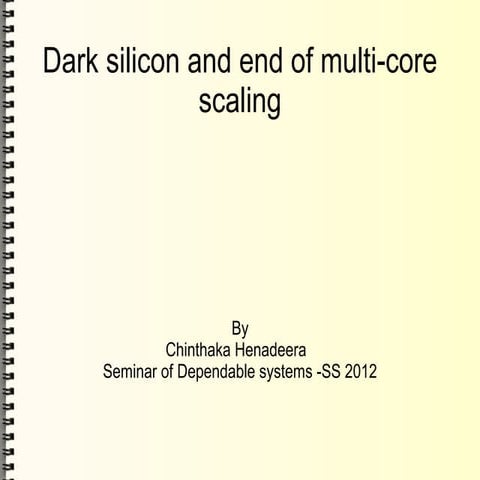 Dark silicon | ODP