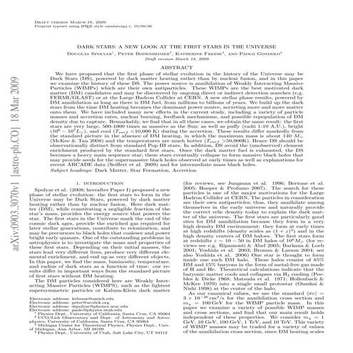 Colafrancesco - Dark Matter Dectection 1 | PDF