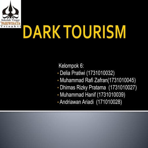 Dark tourism | PPTX