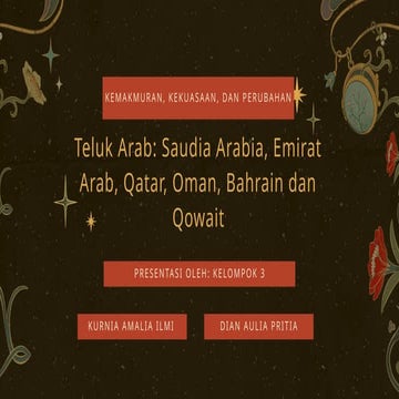 Teluk Arab: Saudia Arabia, Emirat Arab, Qatar, Oman, Bahrain dan Qowait ...