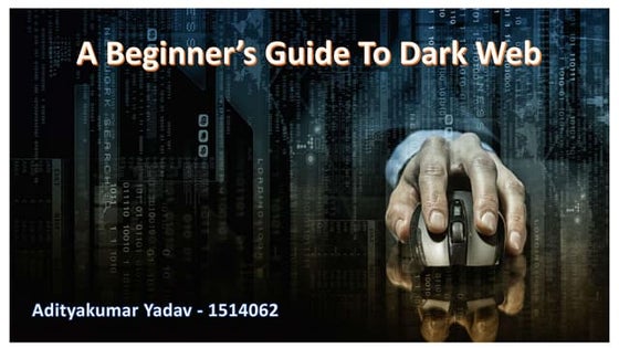 Dark Web Presentation Ppt