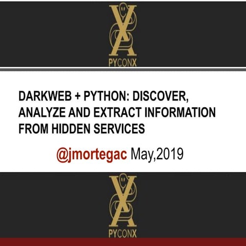 Darkweb Python Discover Analyze And Extract Information From Hidden 3987