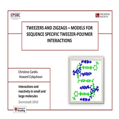 Recognition by molecular tweezers | PPT