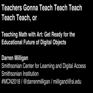 Teaching Math with Art: Get Ready for the Educational Future of Digital ...