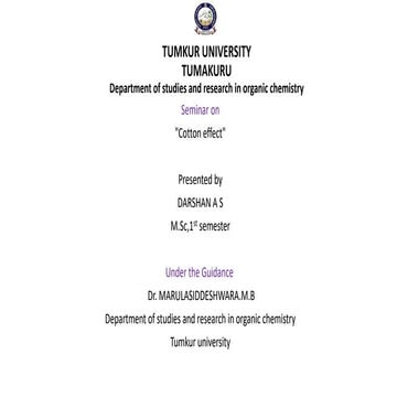 cotton effect | PPTX