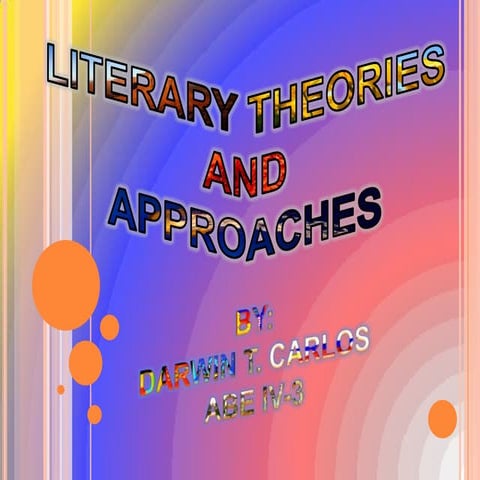 Literary Theory presentation slides pptx | PDF